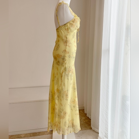 Realisation Par | Dresses | Realisation Par Yellow Floral Midi Dress ...